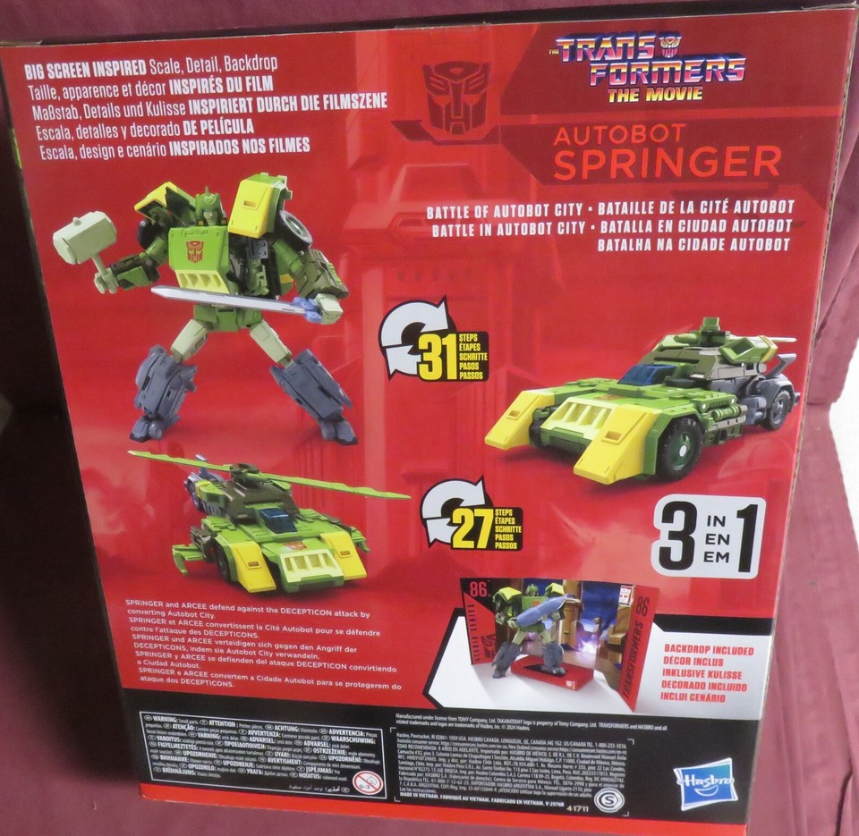 AUTOBOT SPRINGER, 2024 HASBRO LEADER CLASS STUDIO SERIES TRANSFORMERS ...