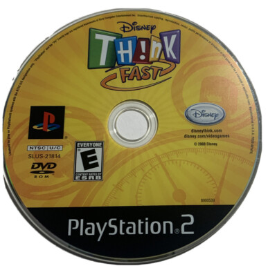 DISNEY THINK FAST PLAYSTATION 2 GAME WITHOUT CASE*** | eBay