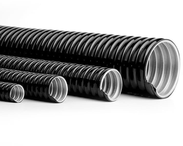 BLACK PVC COVERED STEEL CONDUIT , METAL FLEXI KOPEX | eBay UK