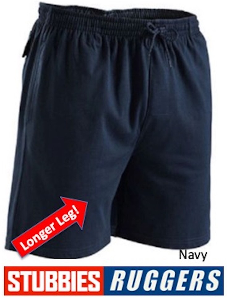 MENS - GENUINE STUBBIES RUGGERS LONG LEG JERSEY SWEAT SHORTS - SE2160 ...
