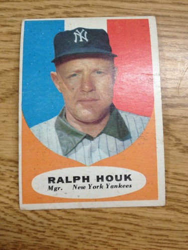 1961 TOPPS #133 Ralph Houk Manager New York Yankees Baseball Card | eBay