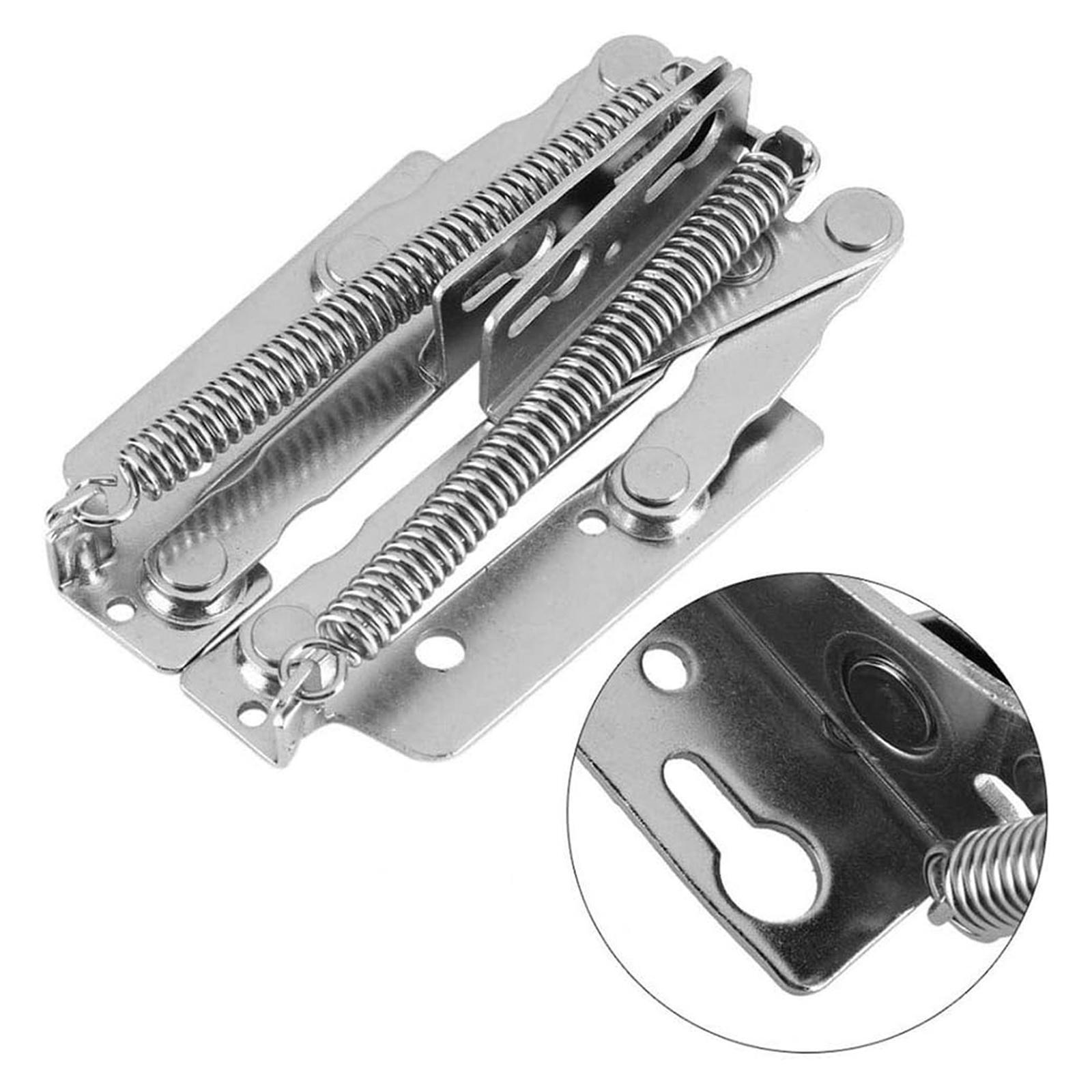 2Pcs 80 Degree Foldable Lifting Brackets Steel Spring Hinge for Folding ...