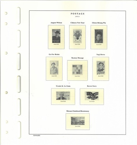 Schaubek hingeless Scott National U.S. stamp album supplement 2021 | eBay