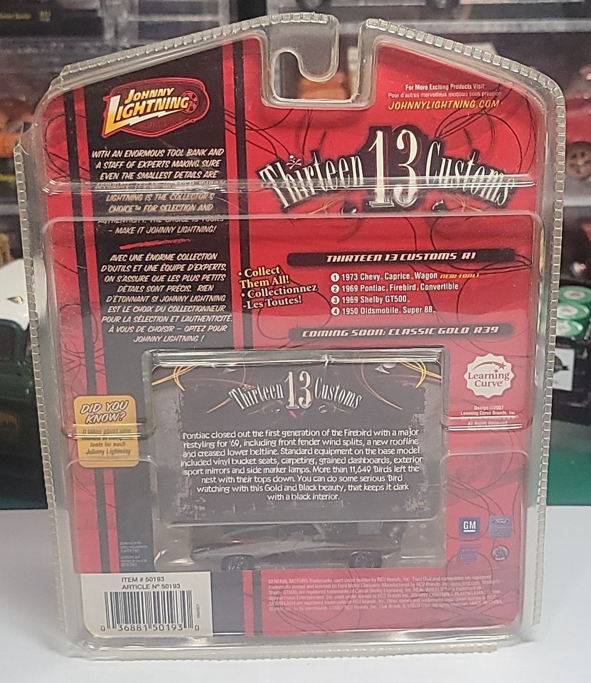 Johnny Lightning Thirteen 13 Customs R1 69 Pontiac Firebird Convertible ...