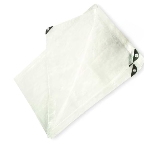 Clear Polyethylene Tarp 10' x 12' Cut Size Transparent Waterproof Heat ...