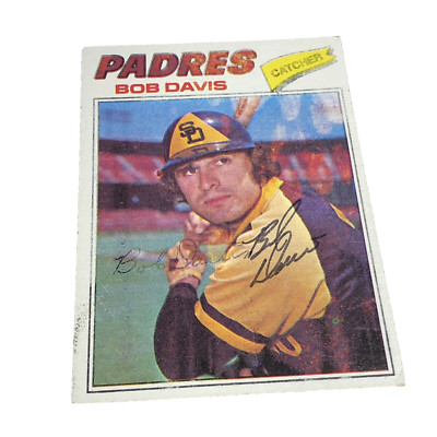 Bob Davis signed 1977 Topps signed MLB autographed Card #78 Padres | eBay