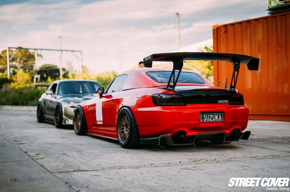 Honda S2000 S2K AP1 AP2 Ducktail Boot Spoiler + Rear Bumper Diffuser ...
