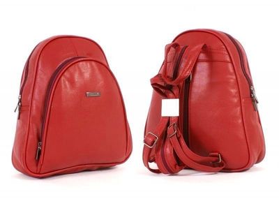 Women/ Ladies Girls Grain Real Leather Small Soft Backpack Rucksack ...