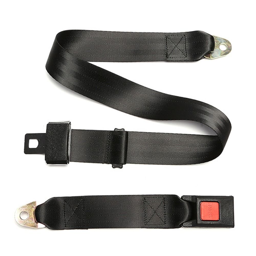 Two Point Car Seat Belt Dacron Adjustable Safe Strap Safety Belt ...