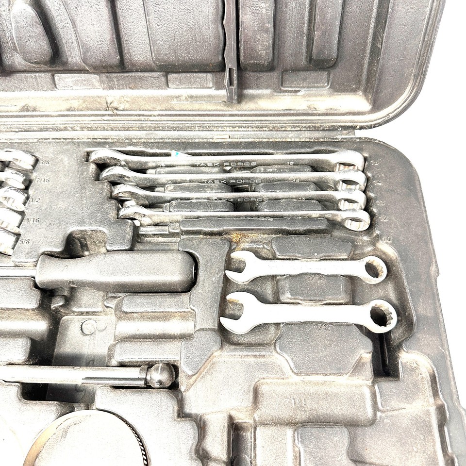 Task Force Open End Wrench Set and Socket Set With Storage Case | eBay