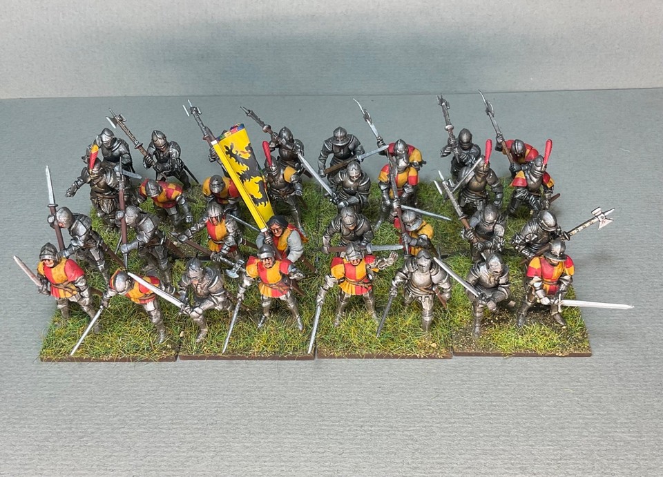 Perry Miniatures. foot knight regiment. painted 28mm | eBay UK