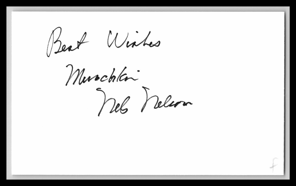 Nels Nelson - Actor - 3x5 Card - Signed / Autograph (g) | eBay