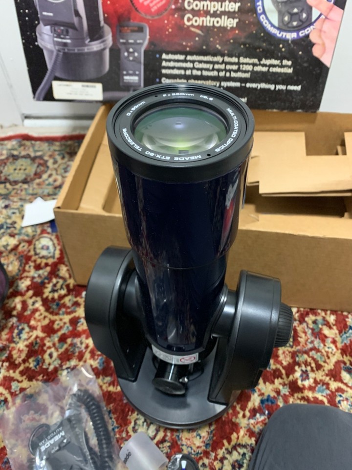 Meade ETX-60AT Digital Telescope w/ Autostar Computer Controller Blue ...