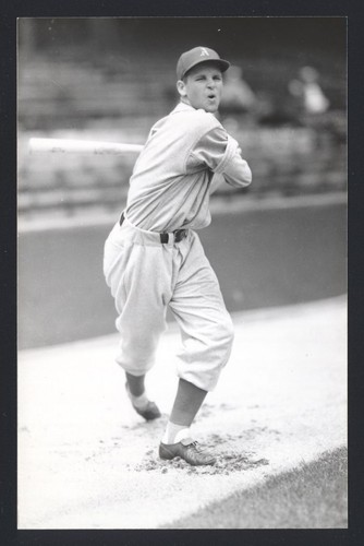 CRASH DAVIS Real Photo Postcard RPPC 1940-41 Athletics George Burke | eBay