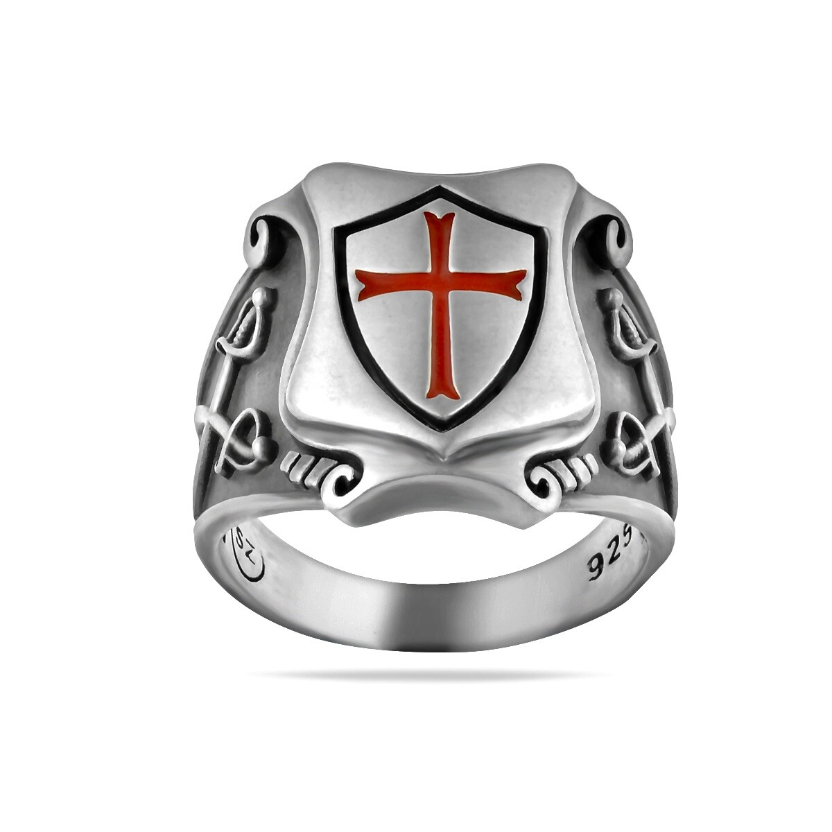 Knights Templar Rings Crusader Cross Knights Templar Ring (R&B)