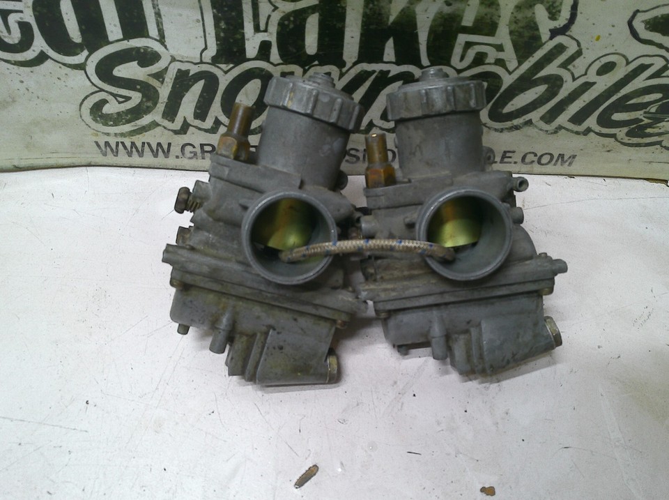 Polaris Indy 340 Snowmobile Engine Carburetors 30mm Mikuni Carbs w ...