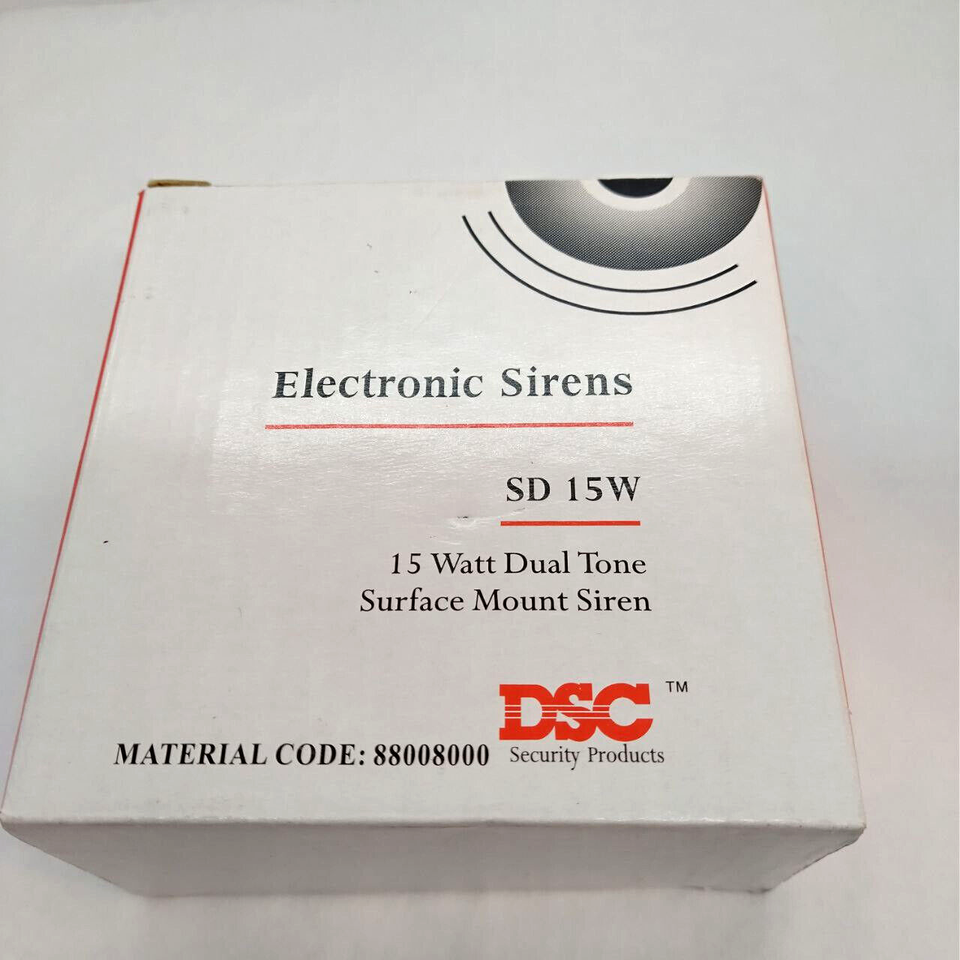 Dual Tone Siren Alarm DSC SD 15W-ULF 15 Watt Surface Mount Security ...