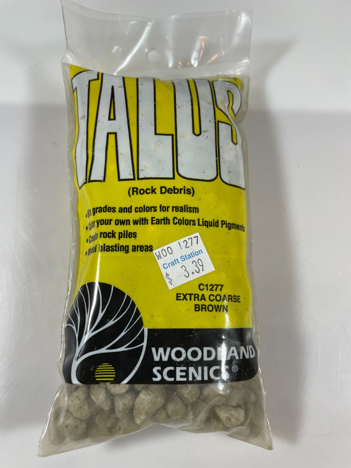 Woodland Scenics C1277 Brown Extra Coarse Talus Rock Debris Model Train ...