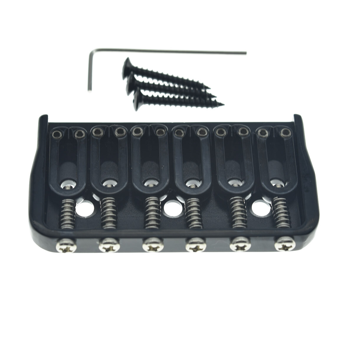KAISH Black 6 String/7 String Guitar Fixed Bridge Hardtail Bridge for ...