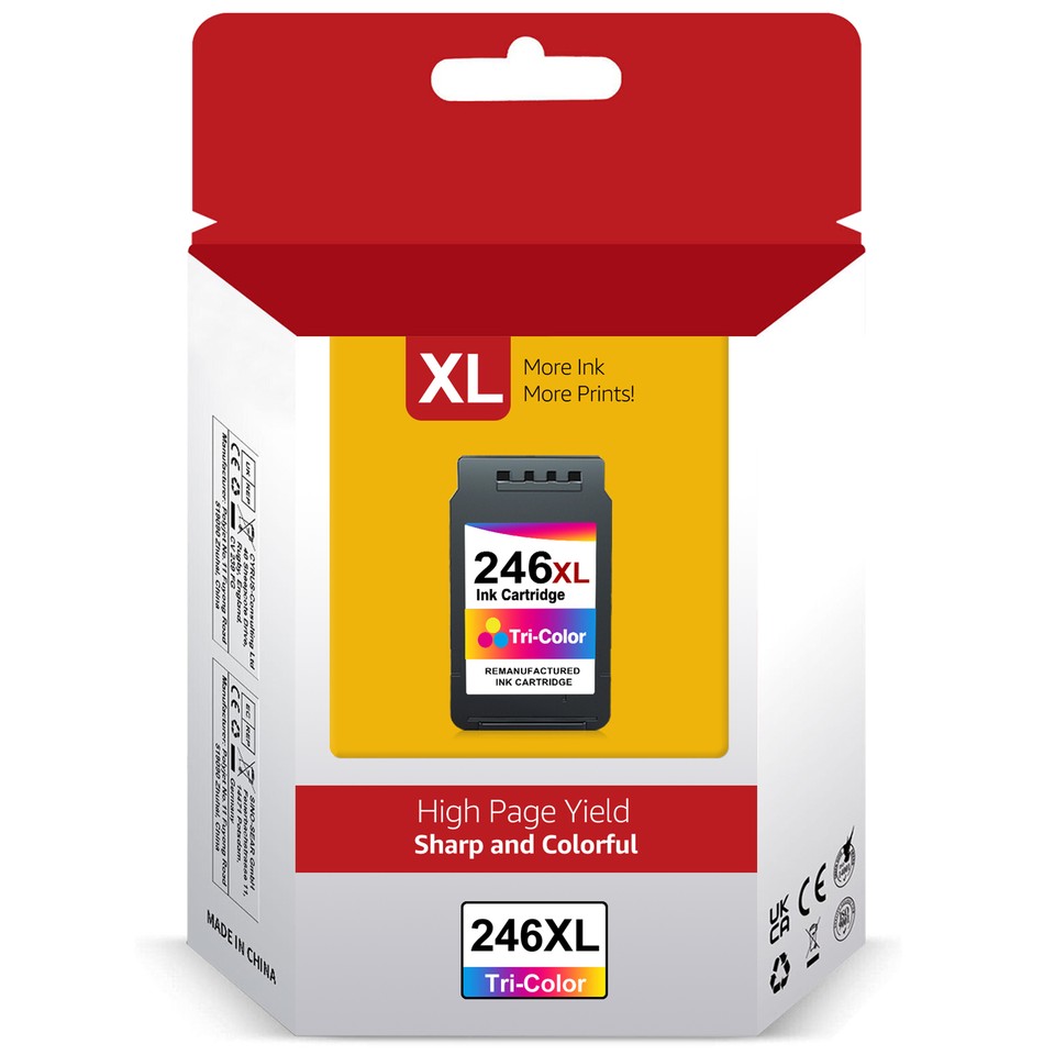 PG-245XL CL-246XL Black Color Ink Cartridge for Canon PIXMA MG2522 ...