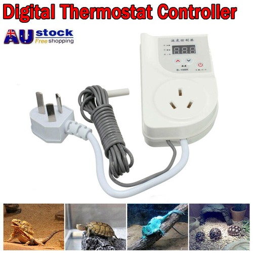 Digital Thermostat Controller for Pet Reptile Snake Temperature Control ...