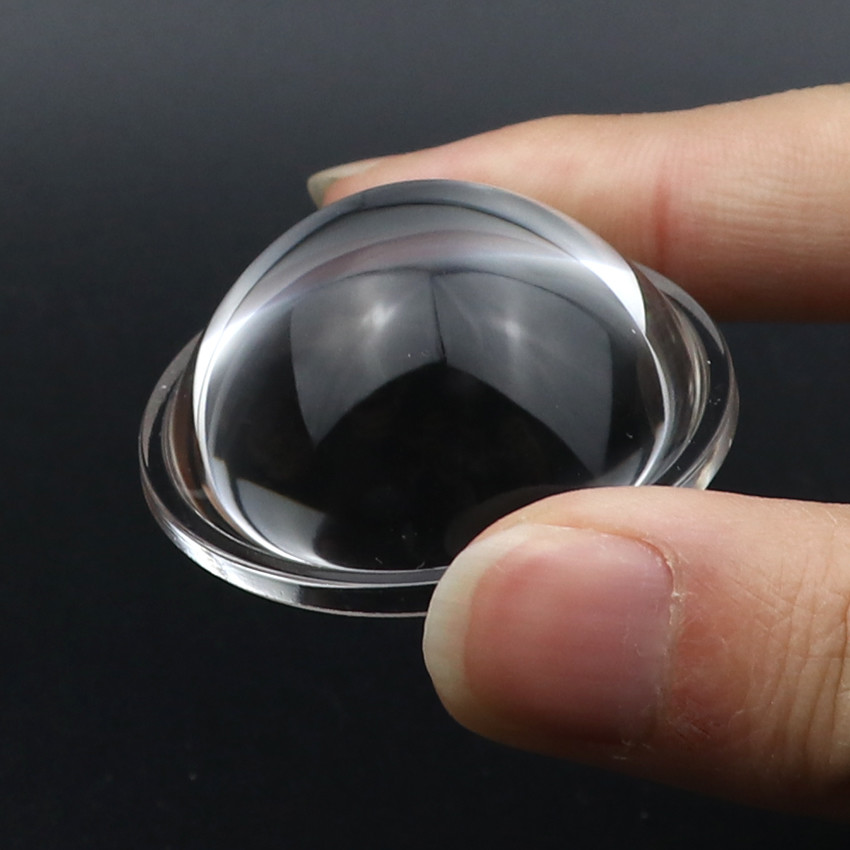 44/50/52mm Optical Plastic Plano Convex Lens Solar Condenser For COB ...