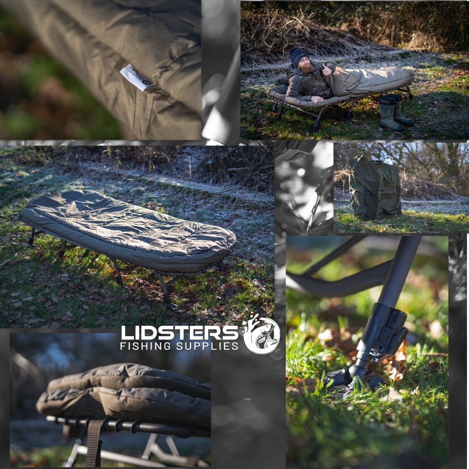 Lidsters Deluxe Carp Fishing 8 Leg Bedchair Sleep System All season ...