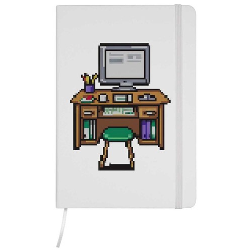'Organized Desk Pixel Art' A5 Ruled Notebooks / Notepads (NB045249) | eBay UK