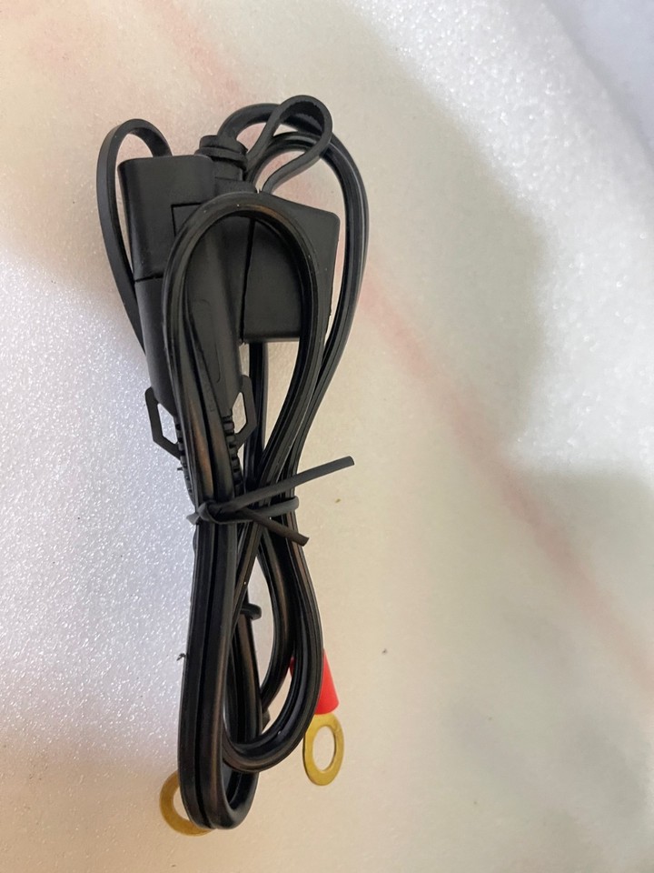 Motorcycle battery terminal ring connector harness 12v charger Y ...