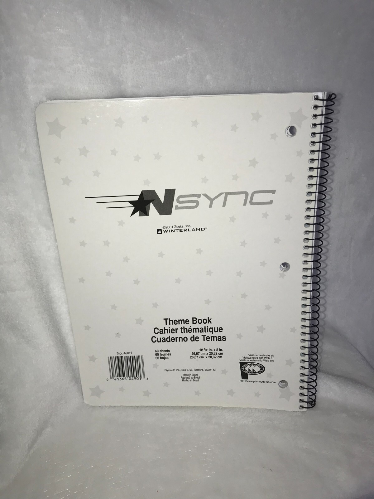 New 2001 Winterland NSYNC Spiral Theme Notebook Justin Lance Joey JC ...