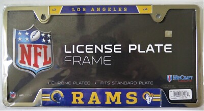 LOS ANGELES RAMS METAL LICENSE PLATE FRAME FROM WINCRAFT | eBay