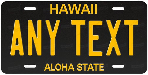Hawaii Aloha Novelty Personalized Custom License Plate Tag Car ATV ...