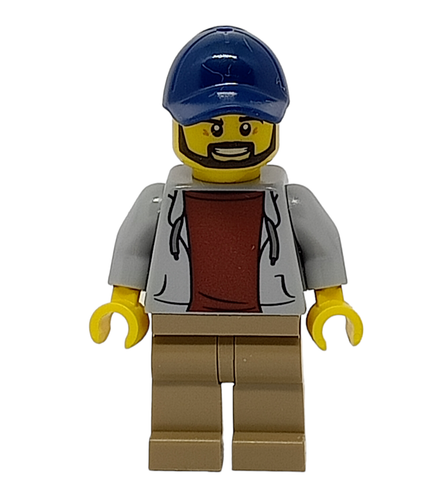 LEGO DAD Hoodie Shirt Cap 60291 Town City Family House Minifigure ...