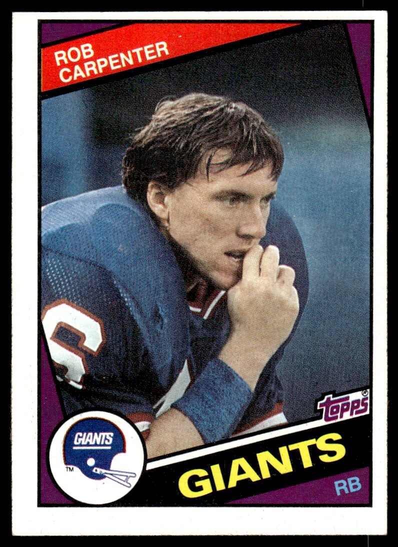 1984 TOPPS ROB CARPENTER NEW YORK GIANTS #313 | eBay