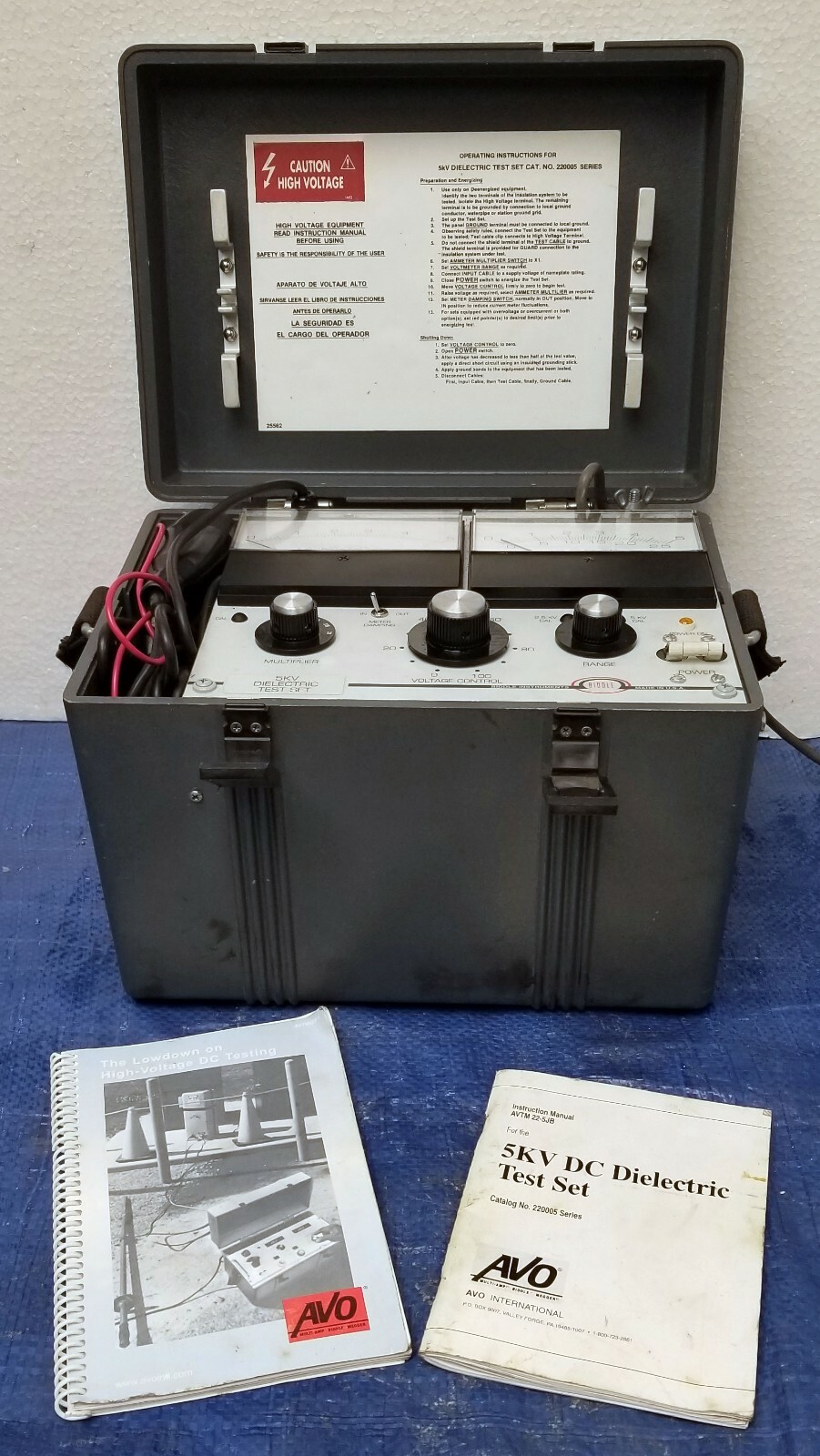 Megger Biddle Instruments 5kV Dielectric Test Set Cat. No. 220005 ...
