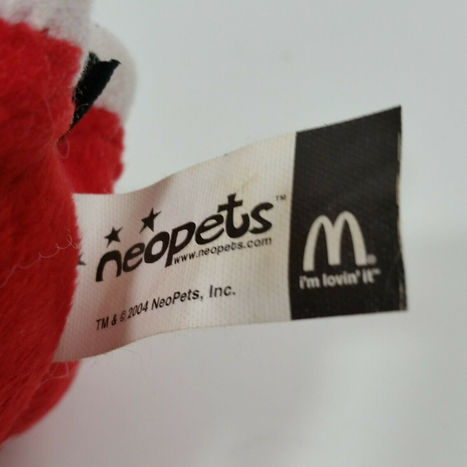 McDonalds Neopets Red Quiggle Mini Plush Happy Meal Toy 2004 | eBay