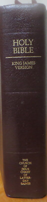 Holy Bible (KJV) - Maroon Leather -Indexed LB37 | eBay