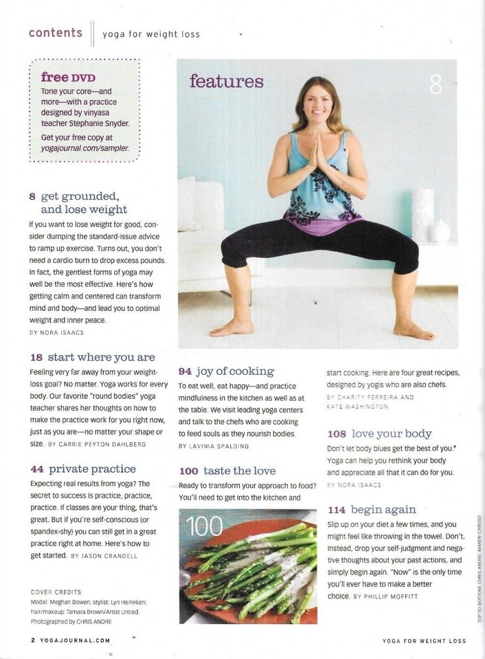 Yoga For Weight Loss Magazine Practice Lasting Changes Recipes ...