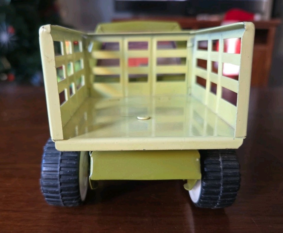 BUDDY L TANDEM AXLE DUMP TRUCK/STAKE TRUCK - VINTAGE - GREEN | eBay