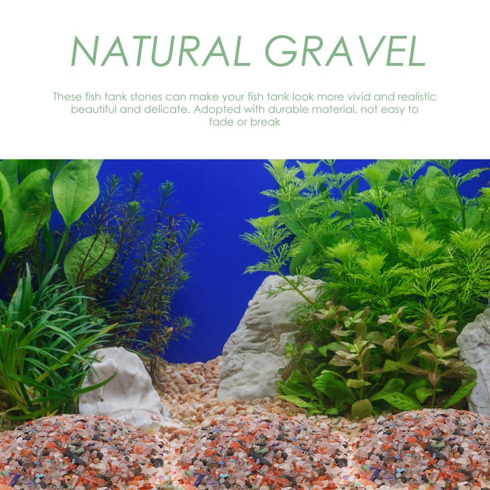 Aquarium Gravel Fish Tank Decorative Stone Crystal Chips Stones ...