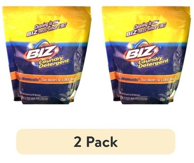 BIZ Laundry Detergent Powder 2-Pack 16oz Bags | Stain Blasters | Deep ...