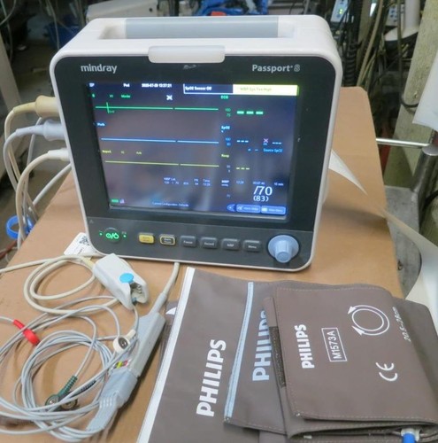 Mindray Passport 8 Portable Patient Monitor loaded Masimo printer | eBay