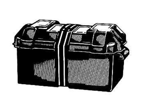 Battery Box Extra Large Caravan Boat Marine Battery Box With Straps NEW ...