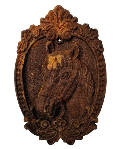 Wanddeko Deko Figur Edelrost Rost Metall Gartendeko Pferd Stute Hengst ...