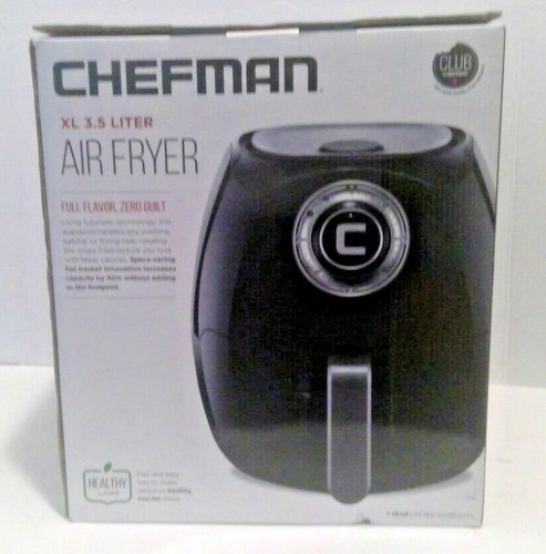 Chefman XL 3.5 Liter Air Fryer with Space Saving Flat Basket *Read | eBay