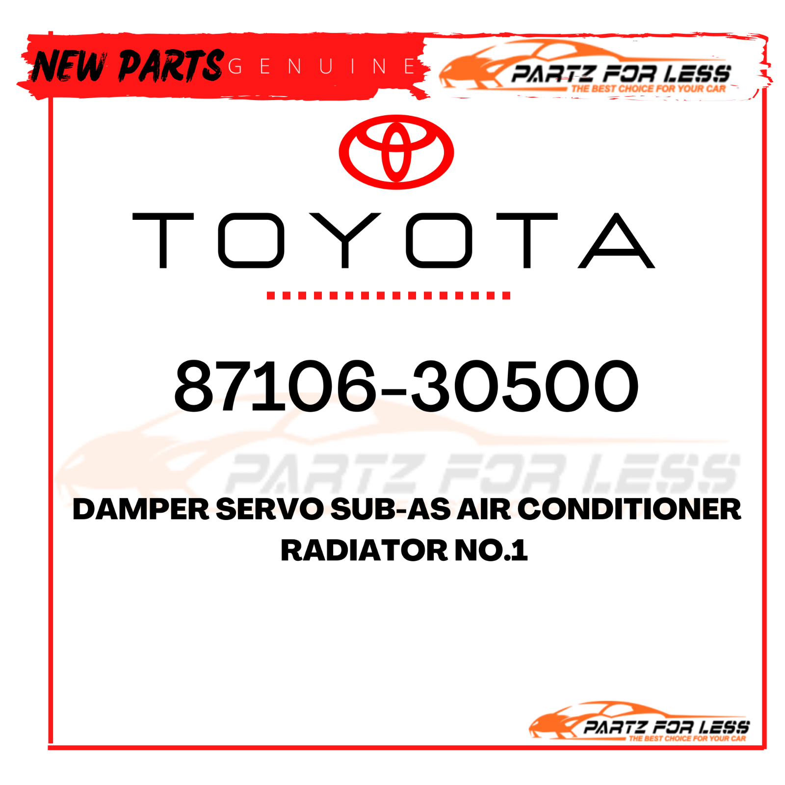 87106-30500 TOYOTA Lexus IS300 IS350 RC300 GS350 Air Conditioner Damper ...