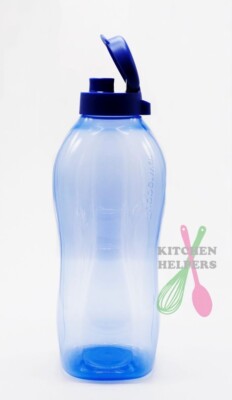 Tupperware Water Bottle 2L Eco Flip Top Bottle ( NO Handle) - Blue ...