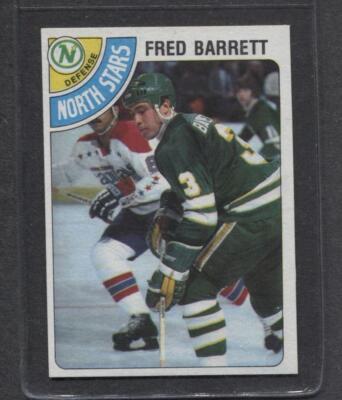1978 (1978/79) Topps #185 Fred Barrett (North Stars) NM (Flat Rate Ship ...