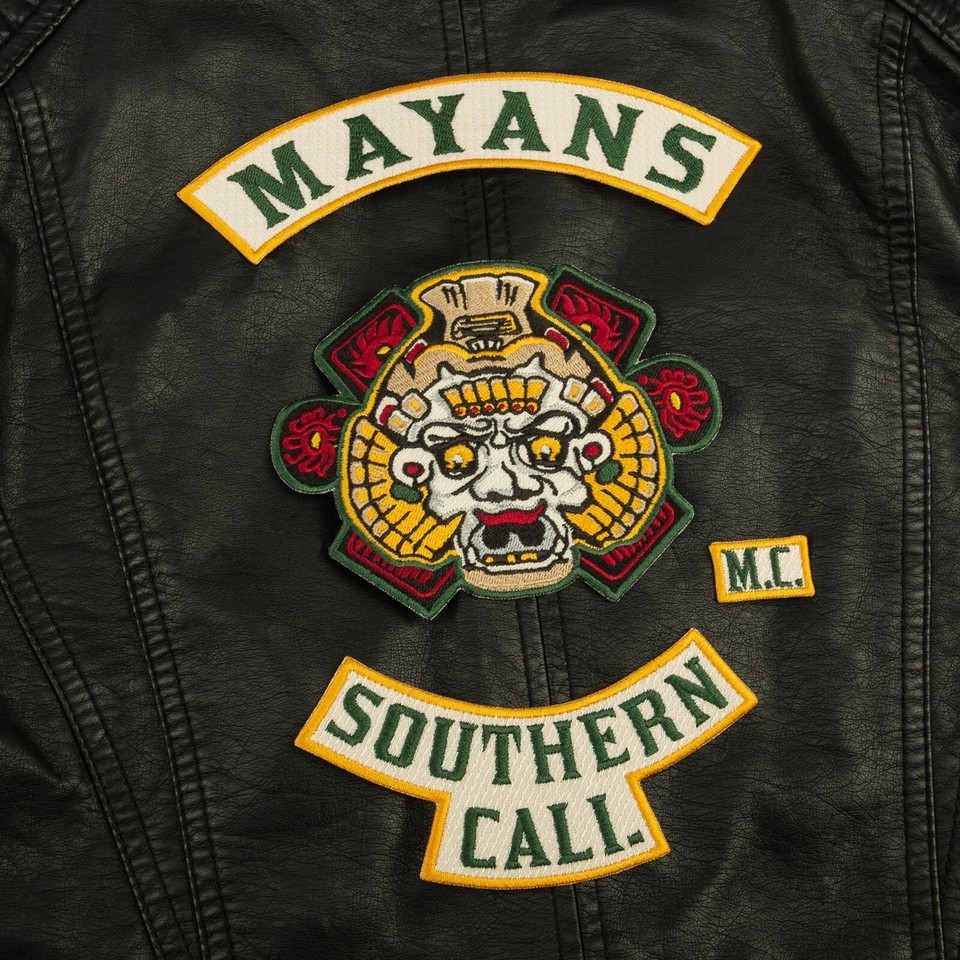Mayans Southern Cali M.C. Back Patch, Biker Gang Embroidered Emblem, 2 ...