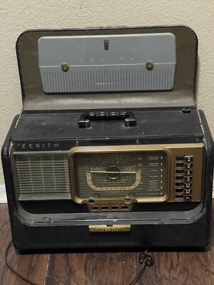 Vintage Zenith Trans-Oceanic Portable Tube Radio Model H500 for Parts ...